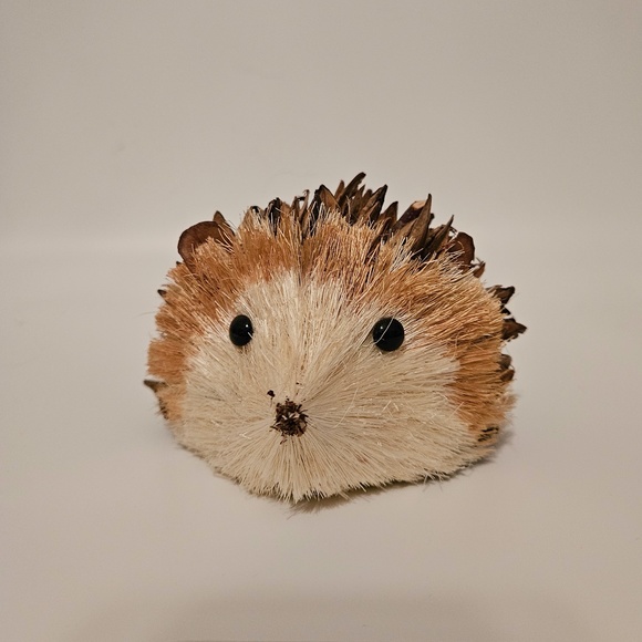 Handmade | Accents | Wood Chip Seed Shells Handmade Hedgehog | Poshmark
